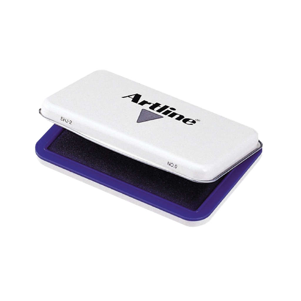 EHJ-2-BL แท่นประทับตราอาร์ทไลน์ เบอร์ 0 หมึกสีน้ำเงิน - โลกตรายาง