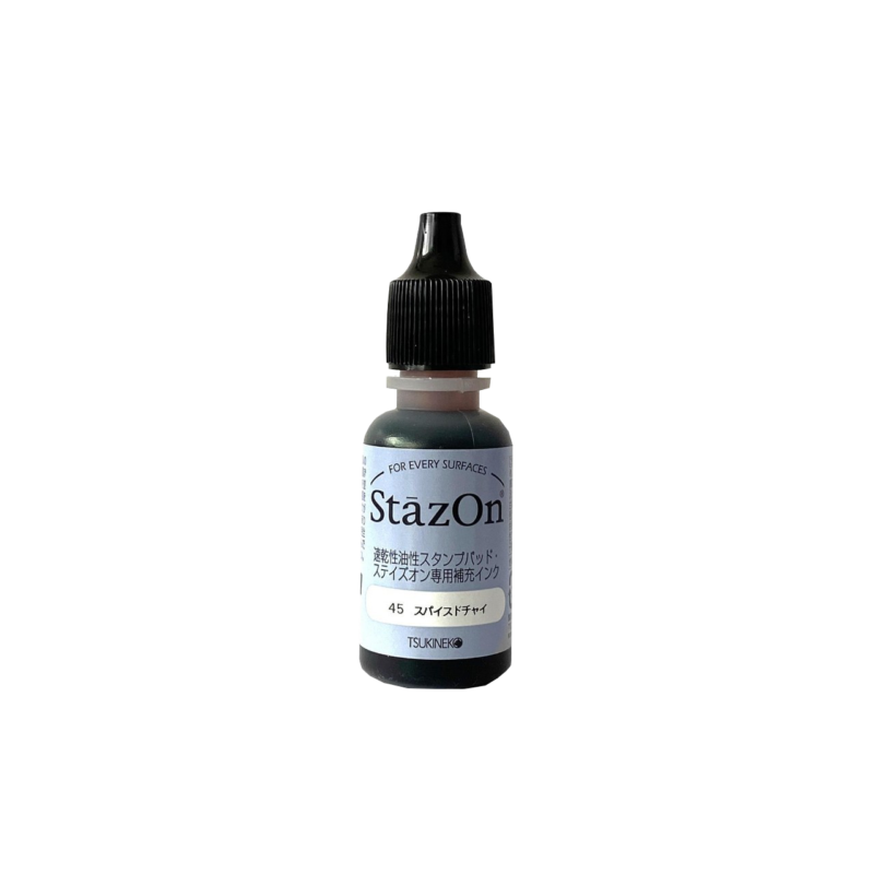 RZ-45 น้ำหมึกเติมแท่นประทับ StazOn สีน้ำตาล - โลกตรายาง