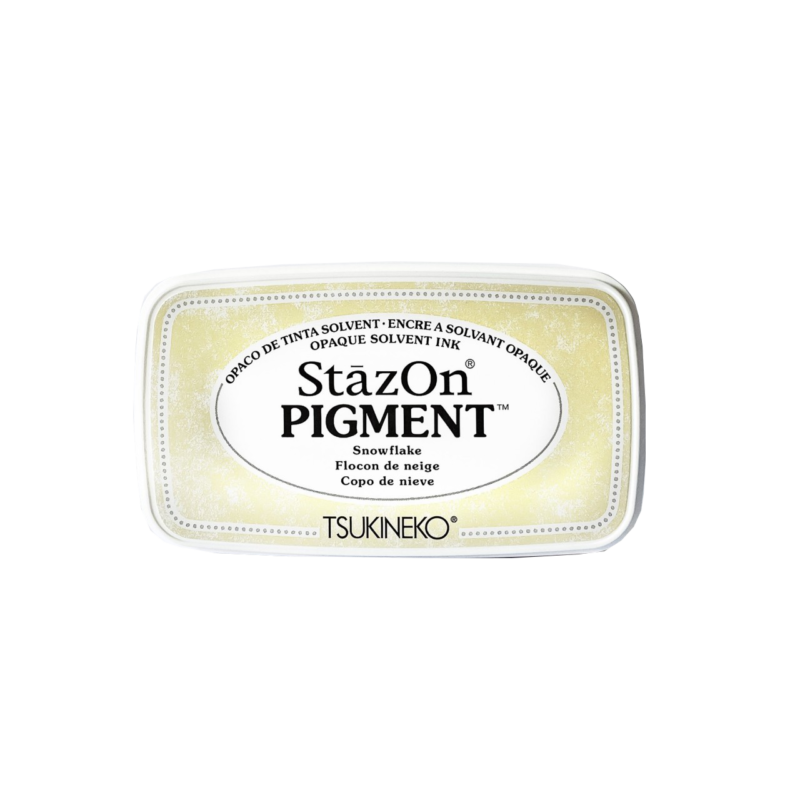 SZ-PIG-001 StazOn Stamp pad+Pigment White ink - โลกตรายาง