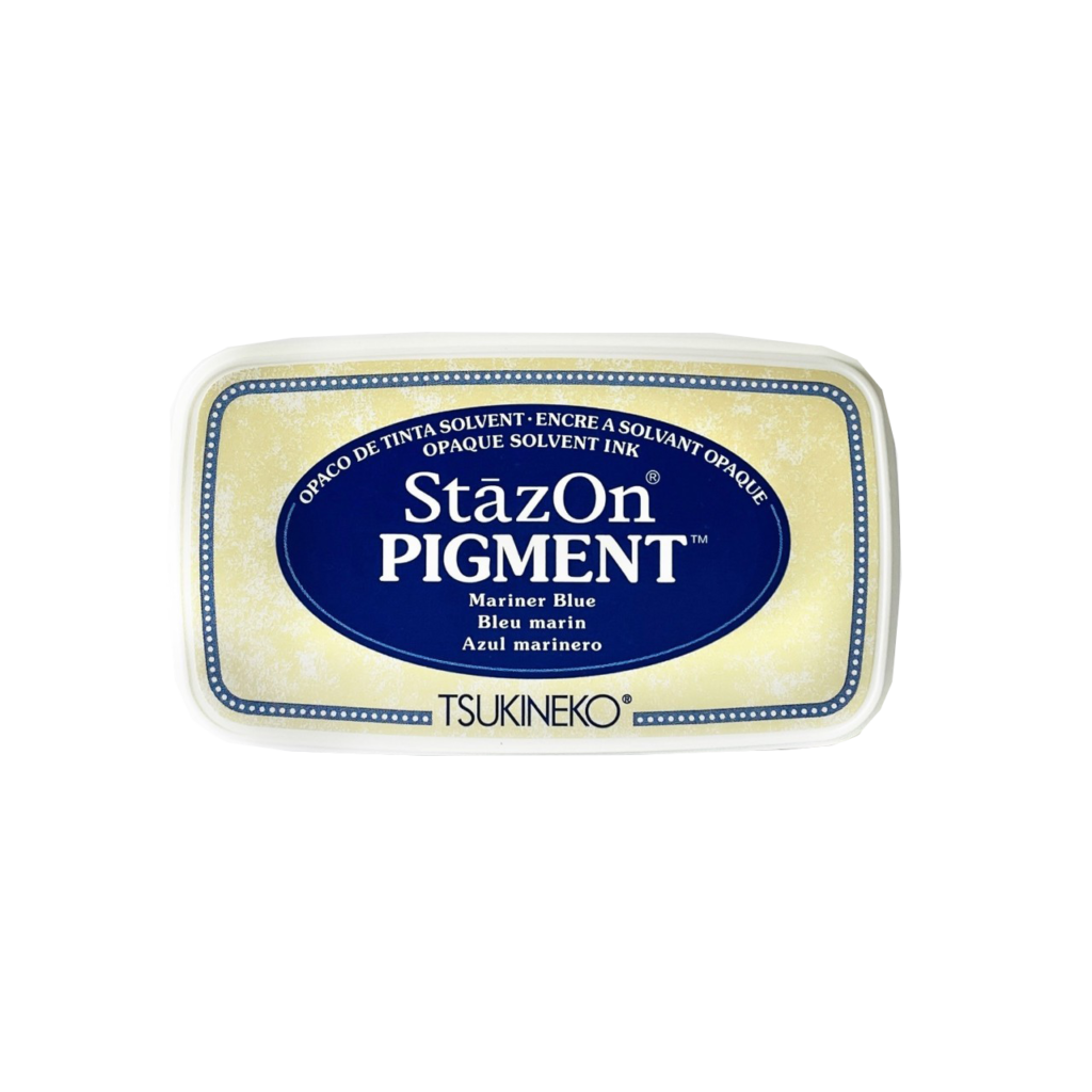 SZ-PIG-0061 StazOn Stamp pad+Pigment Blue ink - โลกตรายาง